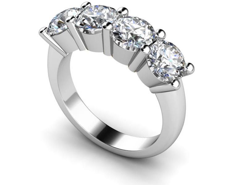 How to Choose a 4 Diamond Engagement Ring?